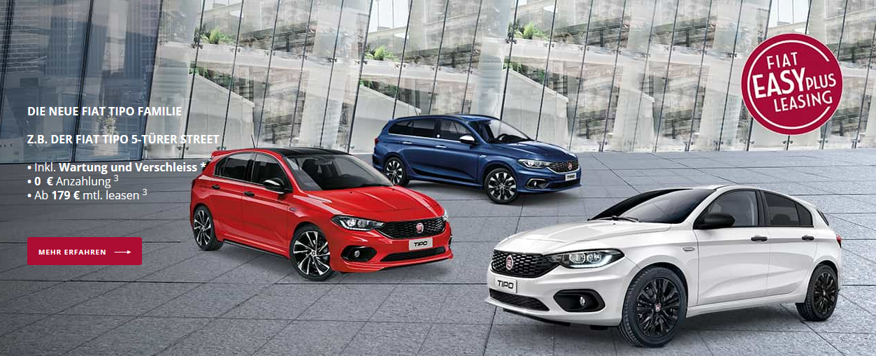 Fiat Tipo EASY Plus Leasing! - Let's Talk About / Off-Topic - Tipo-Forum.de